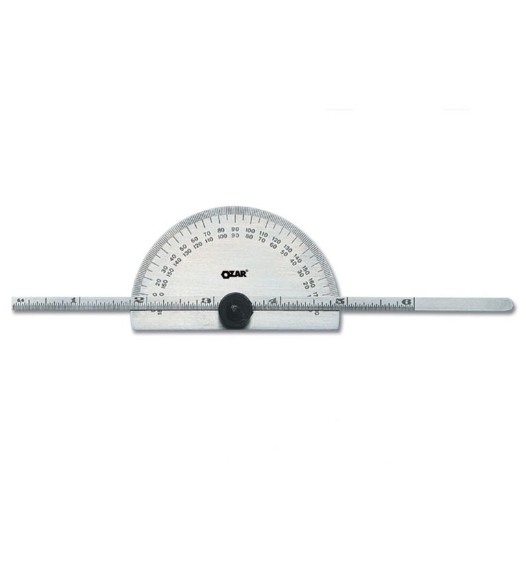 PROTRACTOR AND DEPTH GAUGE - ROUND HEAD - OZAR Tools
